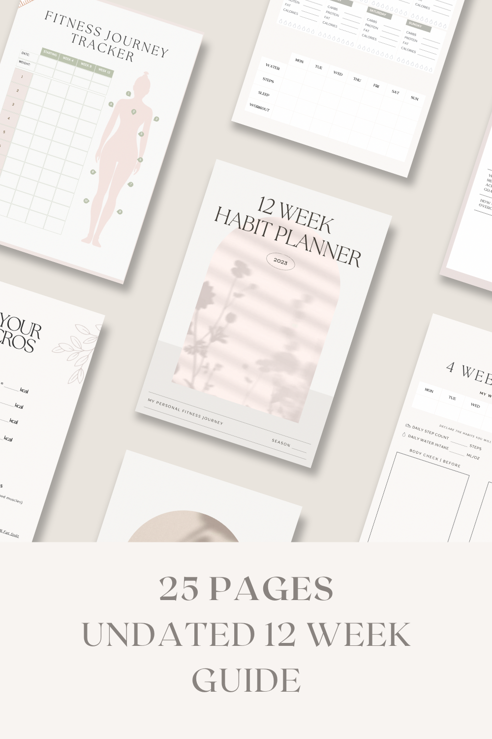 12 Week Habit Planner