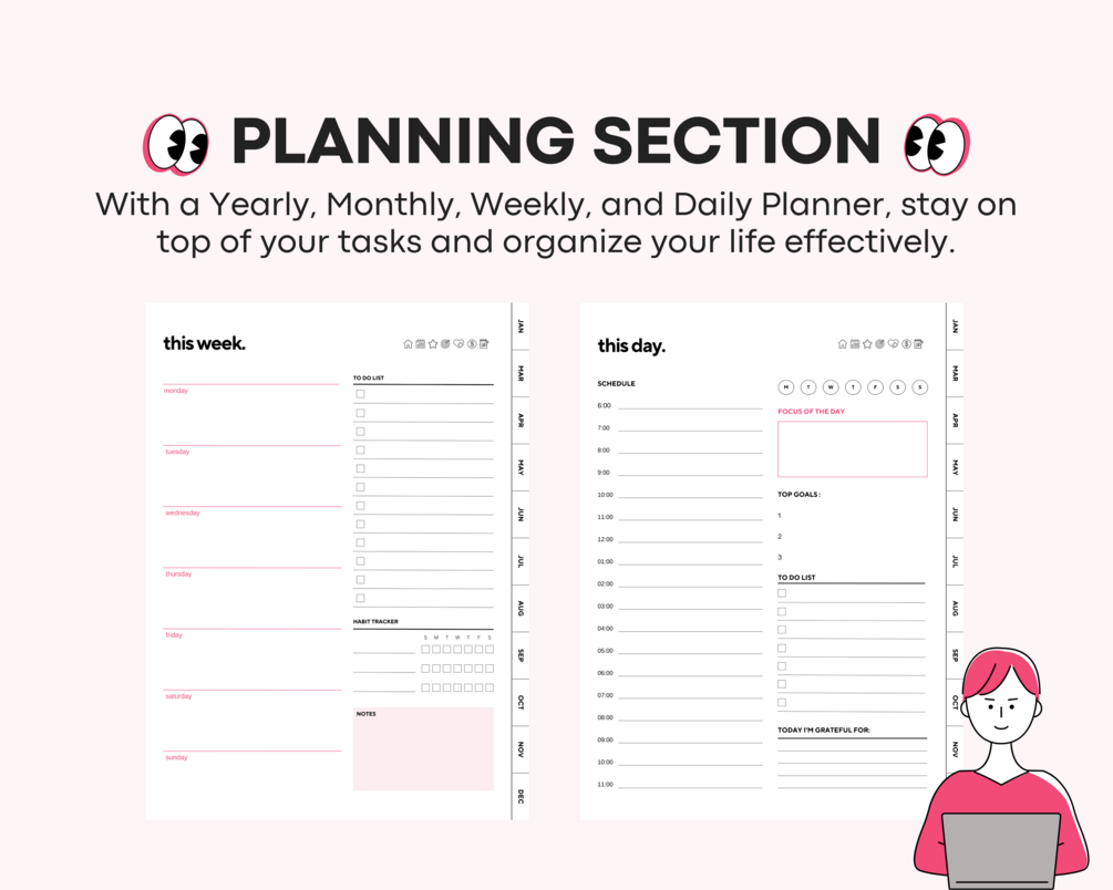 2024 Ultimate Digital Planner - Struggling to Stay Organized & Focused ...