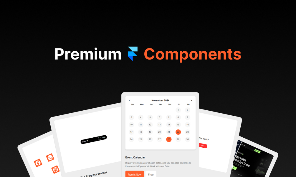 6 Premium Framer Components