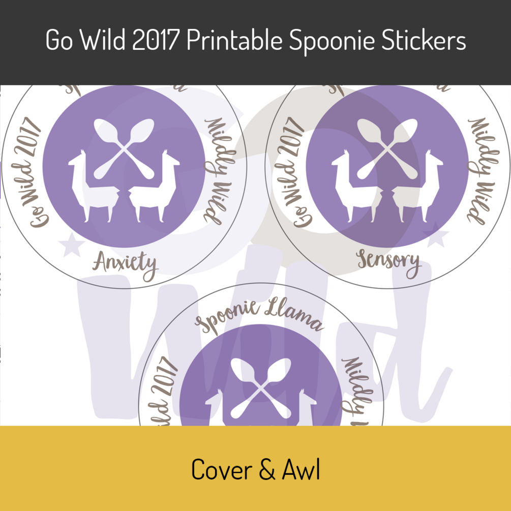 Go Wild 2017 Spoonie Stickers