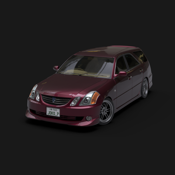 Toyota Mark II Blit 3D Model Pack