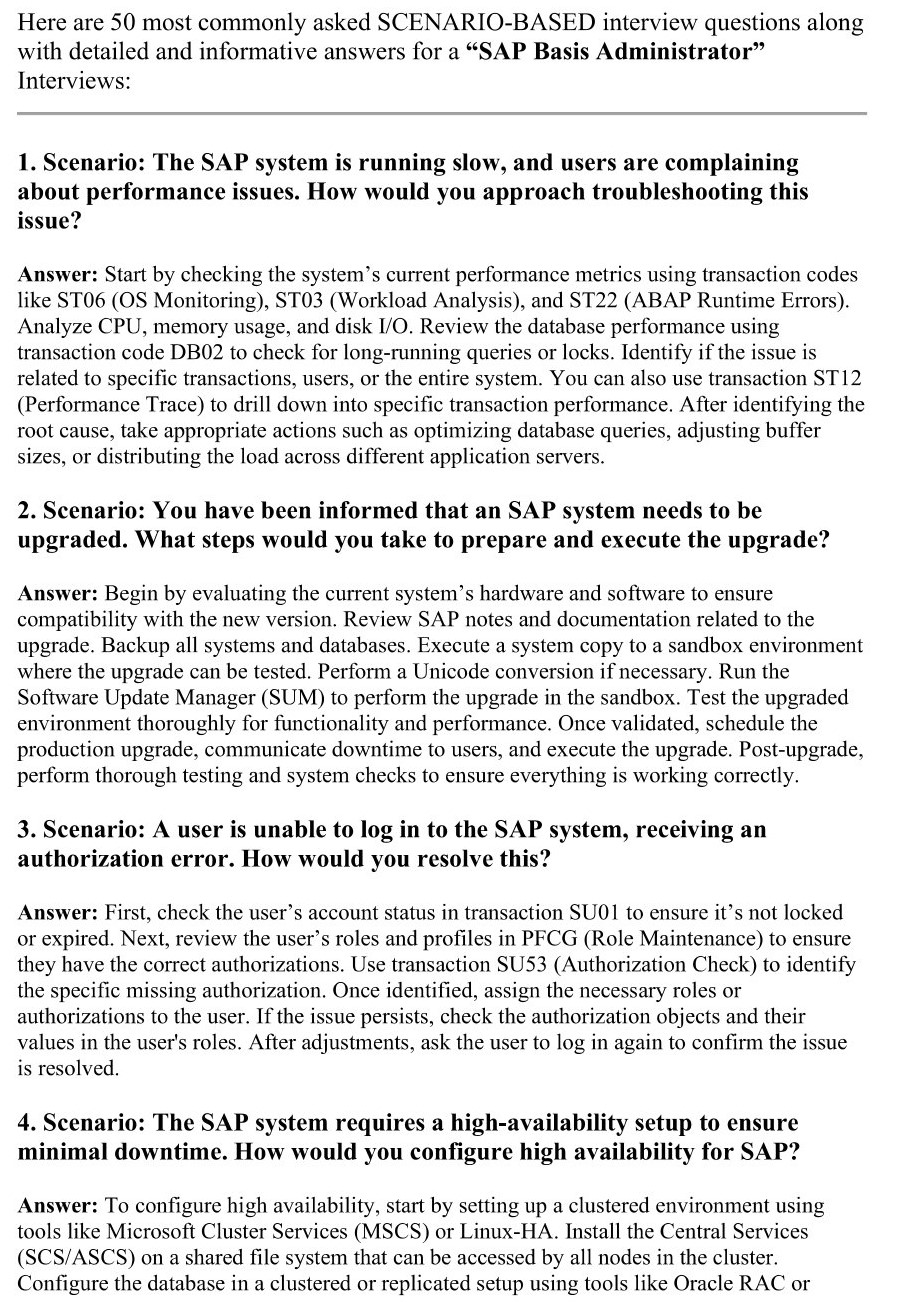 8 PDFs containing ALL Types of Most Asked Interview Q&A (Scenario-Based ...