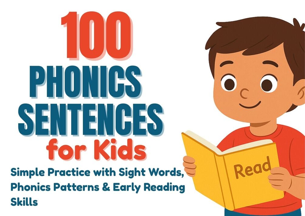 100 Phonics Sentences for Kids