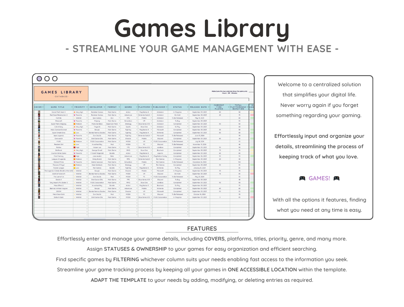 Gaming Tracker Toolkit
