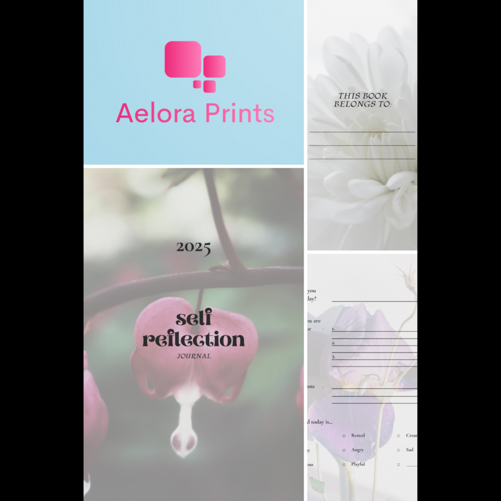 Floral Reverie – 2025 Self reflection journal