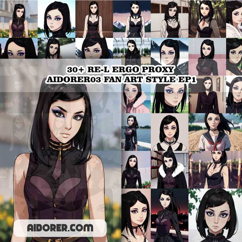 30+ RE-L ERGO PROXY AIDORER03 FAN ART STYLE EP1