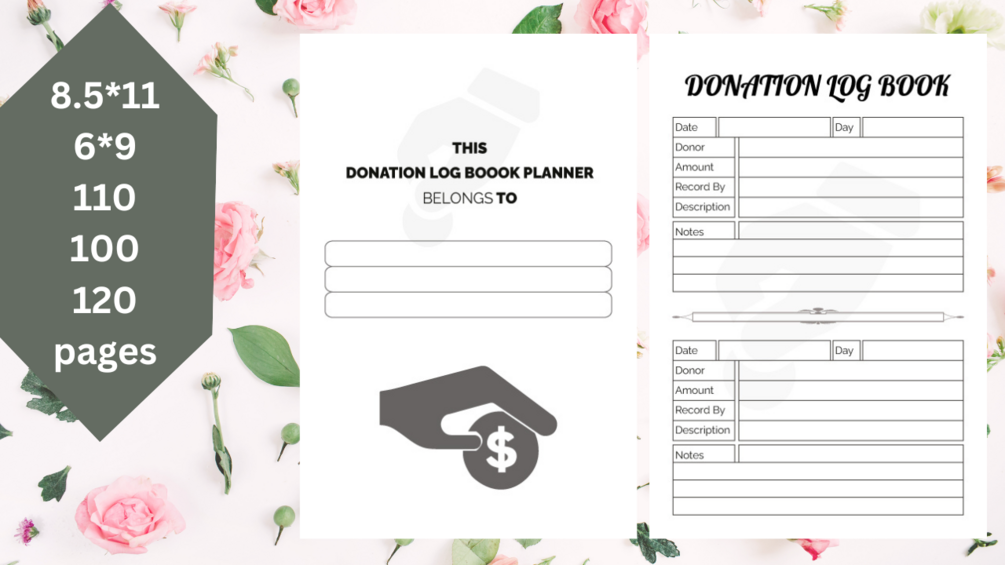 Donation Logbook for KDP Interiors