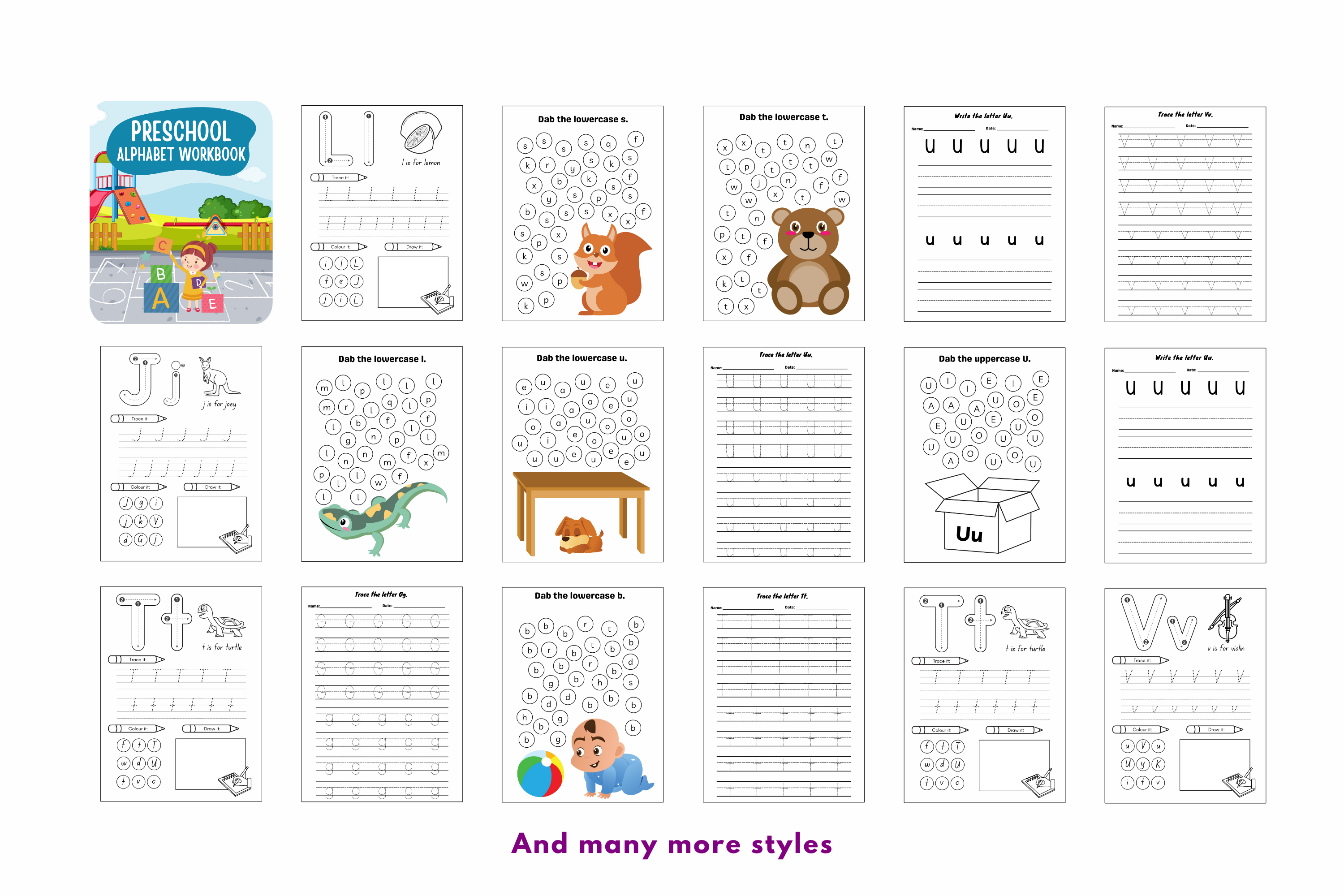 Preschool Alphabet Workbook