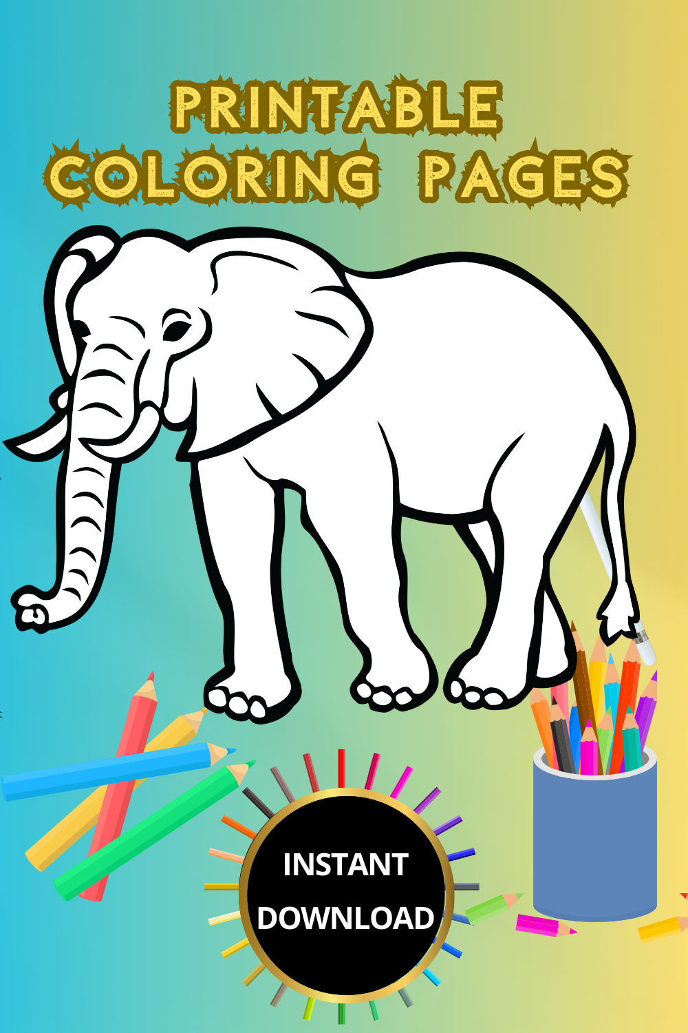 Animal coloring book