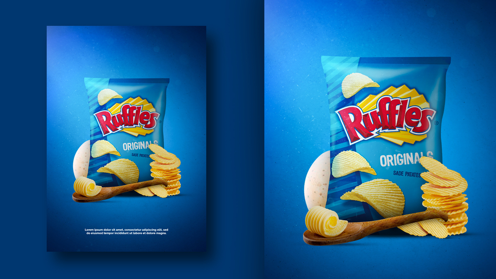 Ruffles Poster Design | Photoshop