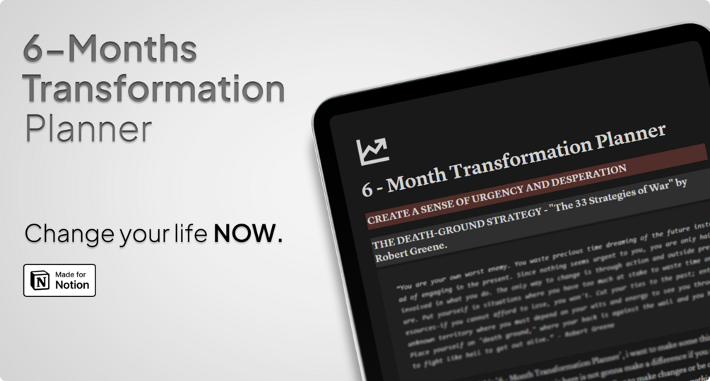 6-Month Transformation Planner