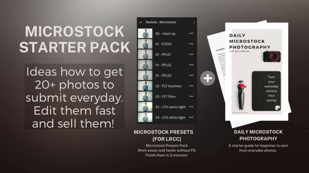 Microstock Starter Kit (LR presets & Ebook)
