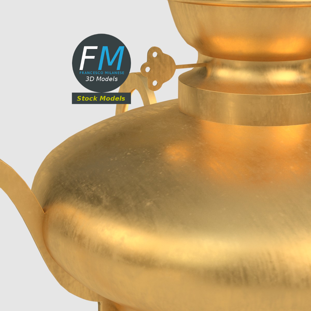 3D MODEL - Oil lamp