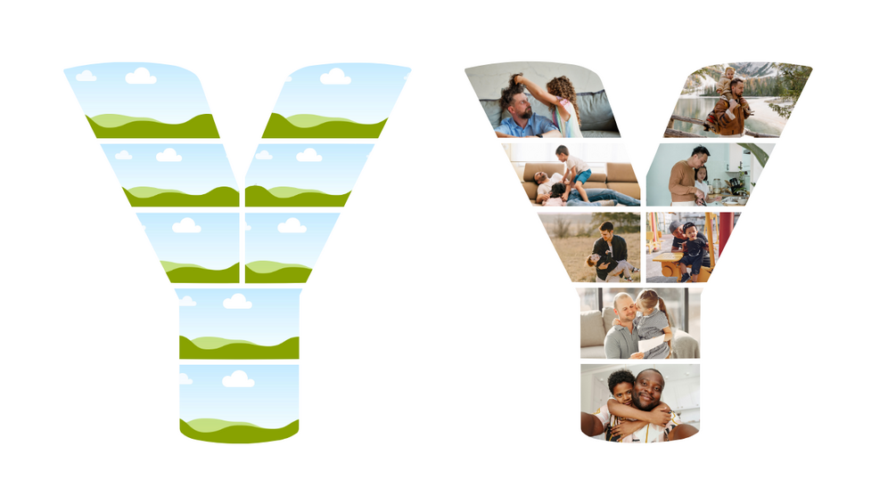 Alphabet Y Photo Collage Template Alphabet Card Editable Canva Design ...