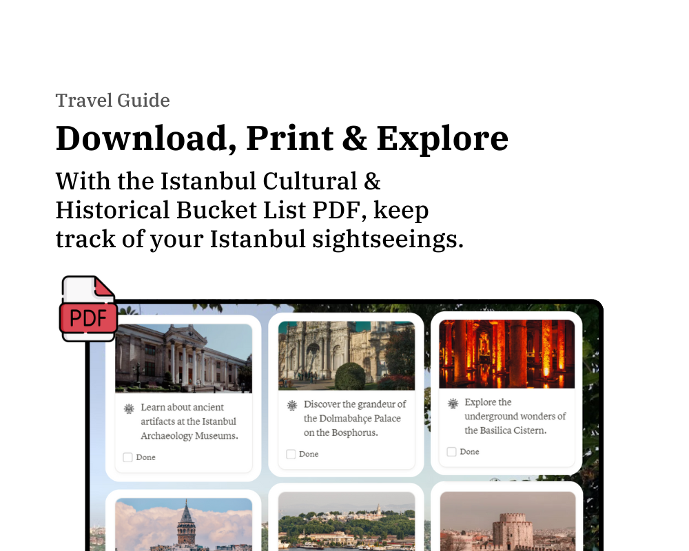 Istanbul Cultural & Historical Bucket List PDF