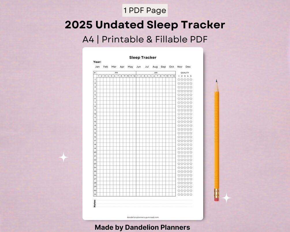Undated Sleep Tracker
