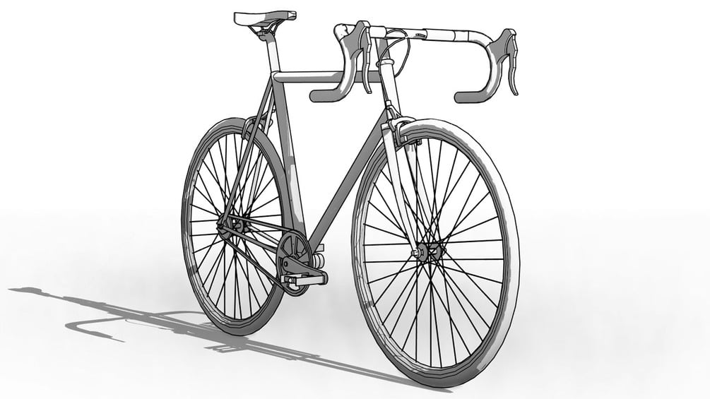 Revit Bike Family Architectural Model