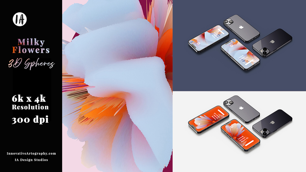 Milky Flowers - 3D Spheres
