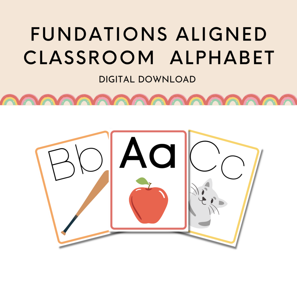 Fundations Aligned Wall Alphabet
