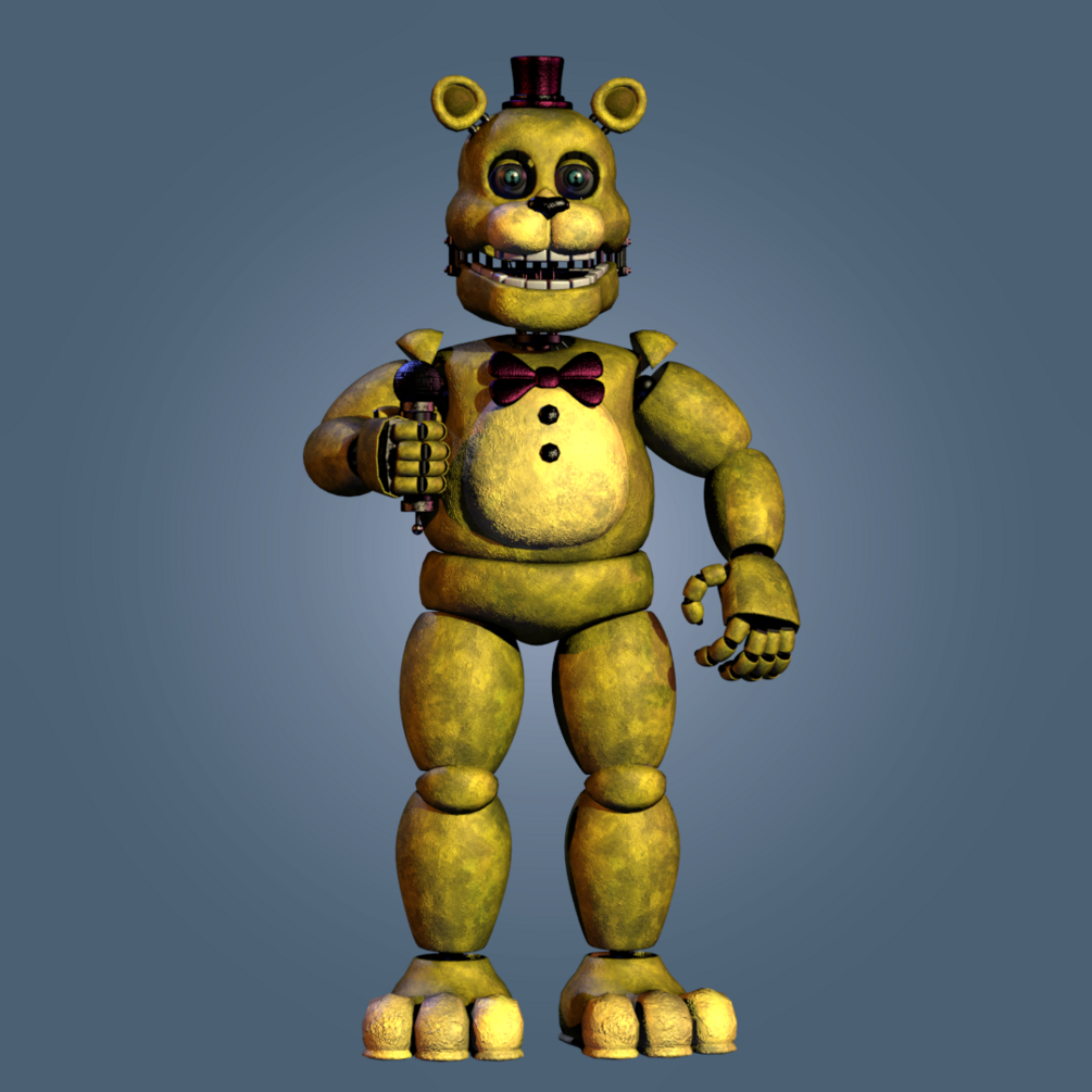 Springlock Fredbear | Blender 2.79 Internal