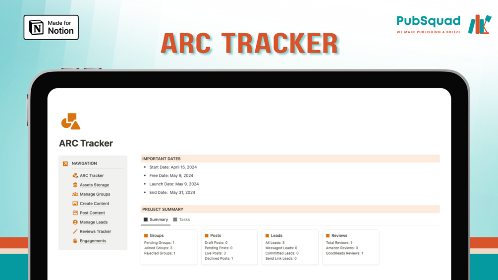 ARC Tracker by PubSquad