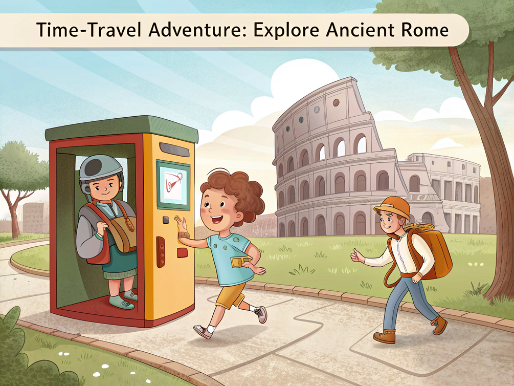 Journey Through Ancient Rome - Interactive Activities & Coloring for Kids