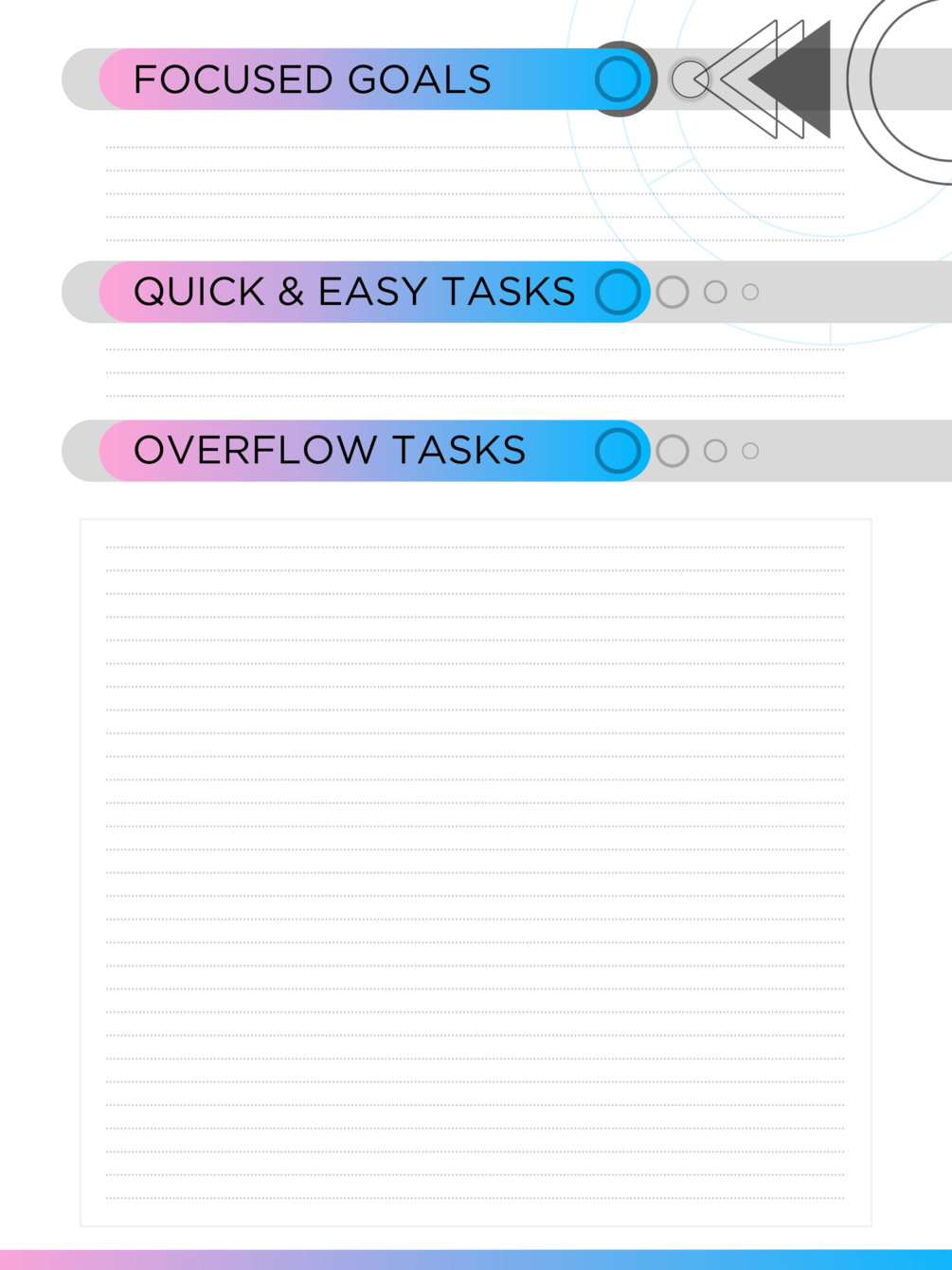 Daily Planner Task List Template for Goodnotes and other Notebooks ...