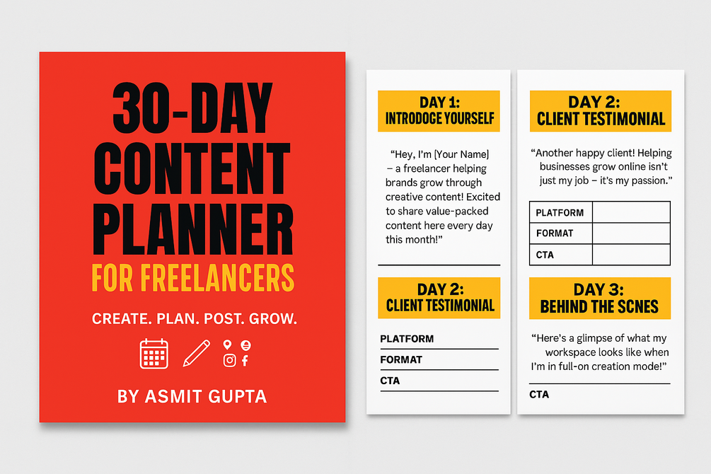 30 days freelancer content planner