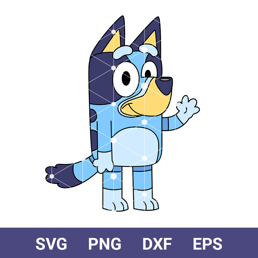 Bluey Svg, Cartoon Svg, Png, Dxf, Eps, Instant Download