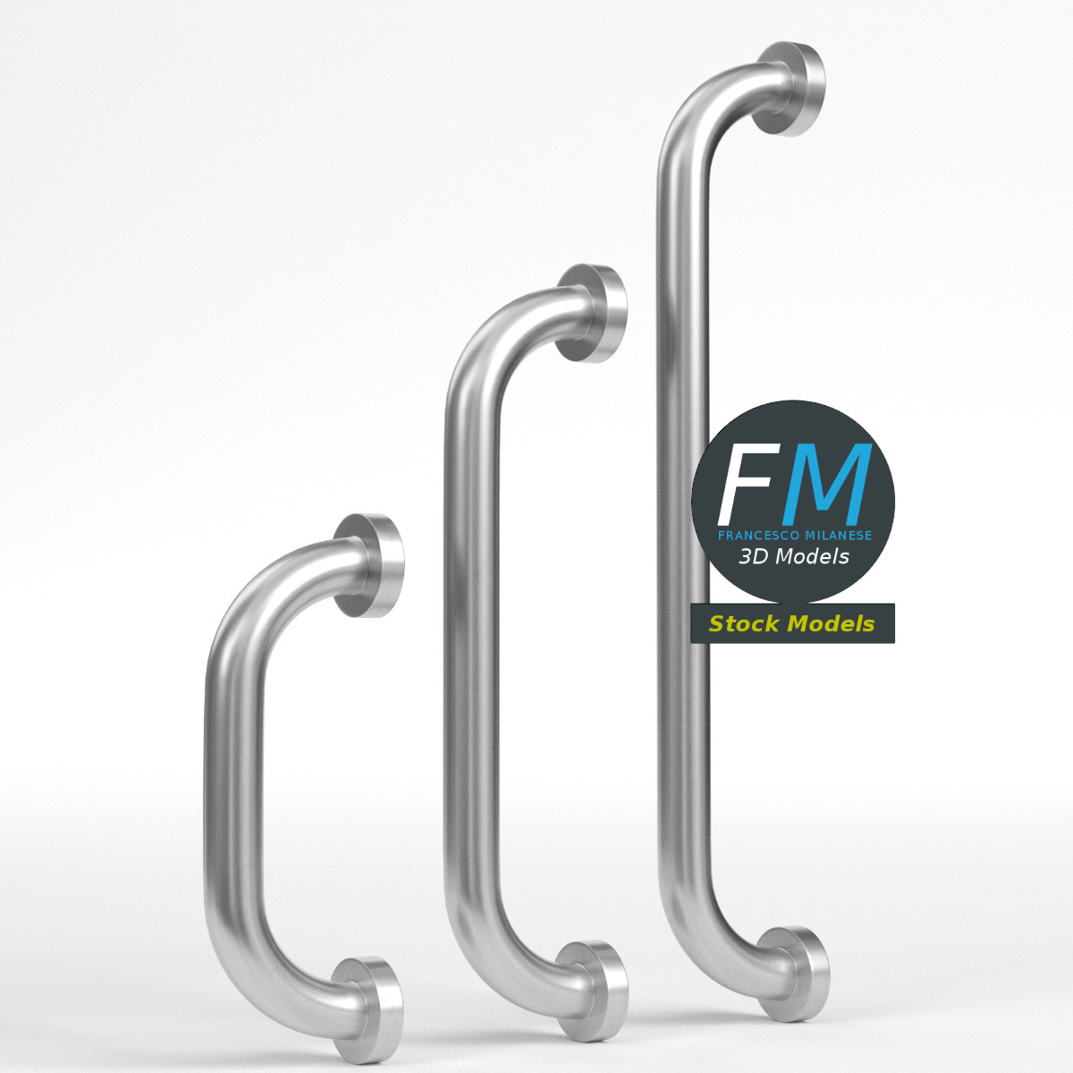 3D MODEL - C-type door handles