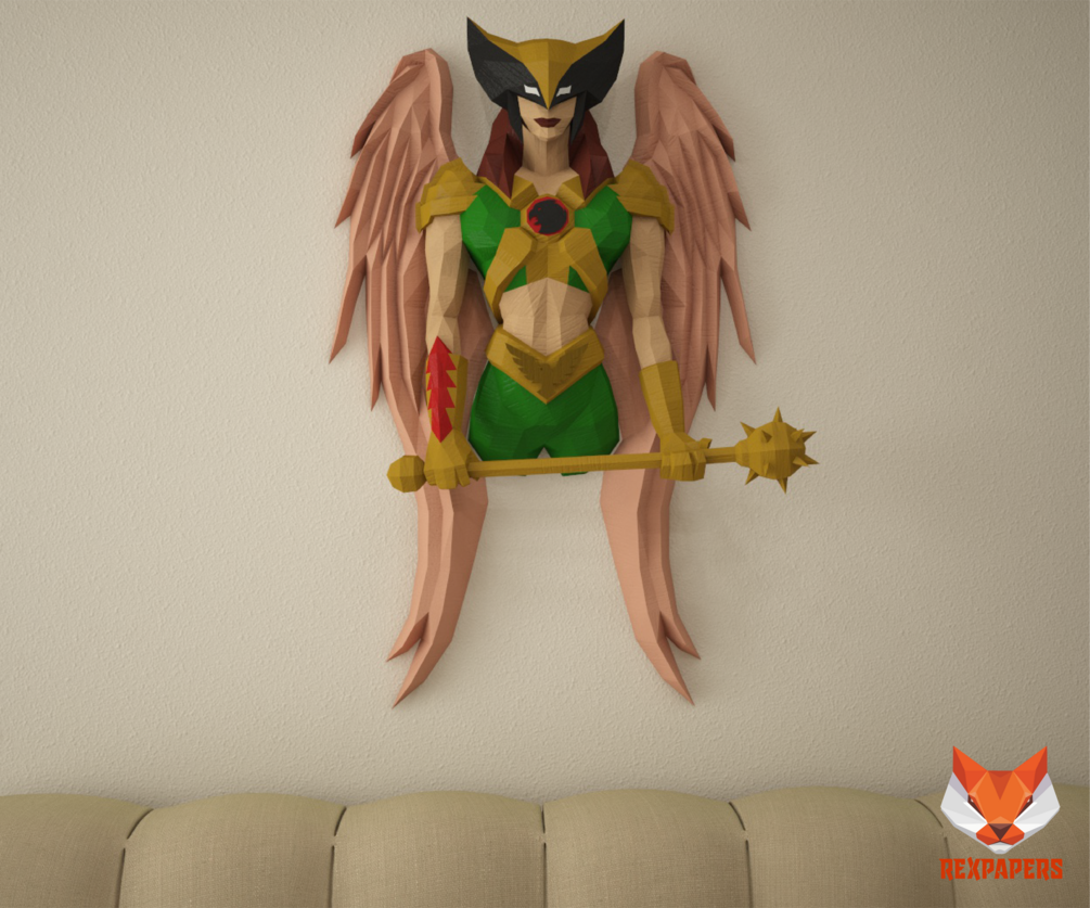 WOMAN HAWK PAPERCRAFT