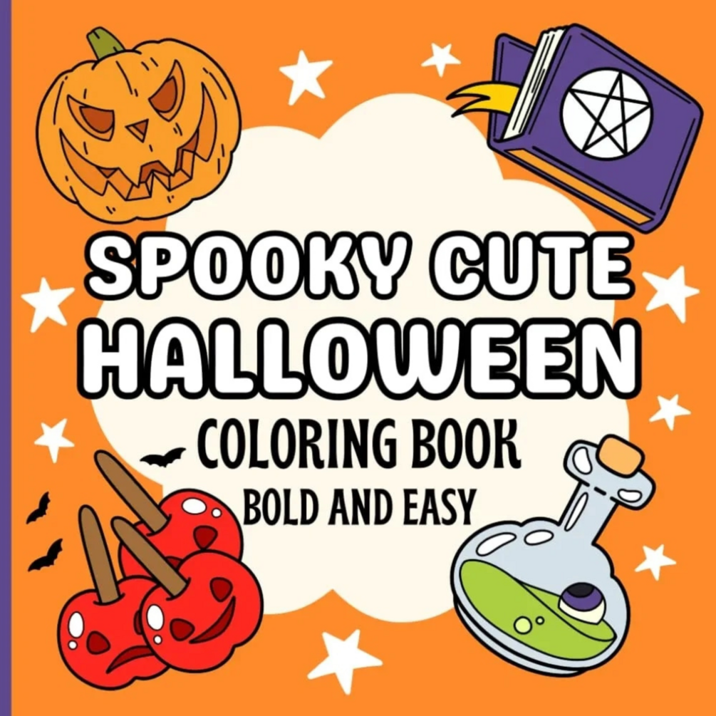 Spooky cute coloring book