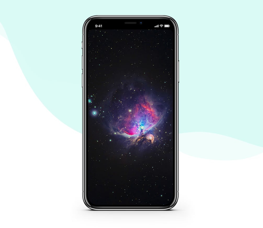 Space Wallpaper for iPhone X without Notch