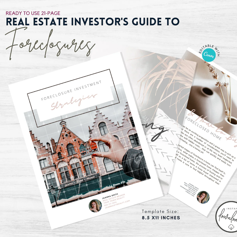 Foreclosure Guide | Realtor Marketing Editable | Canva | Lead Magnet Printable PDF | Foreclosure ...