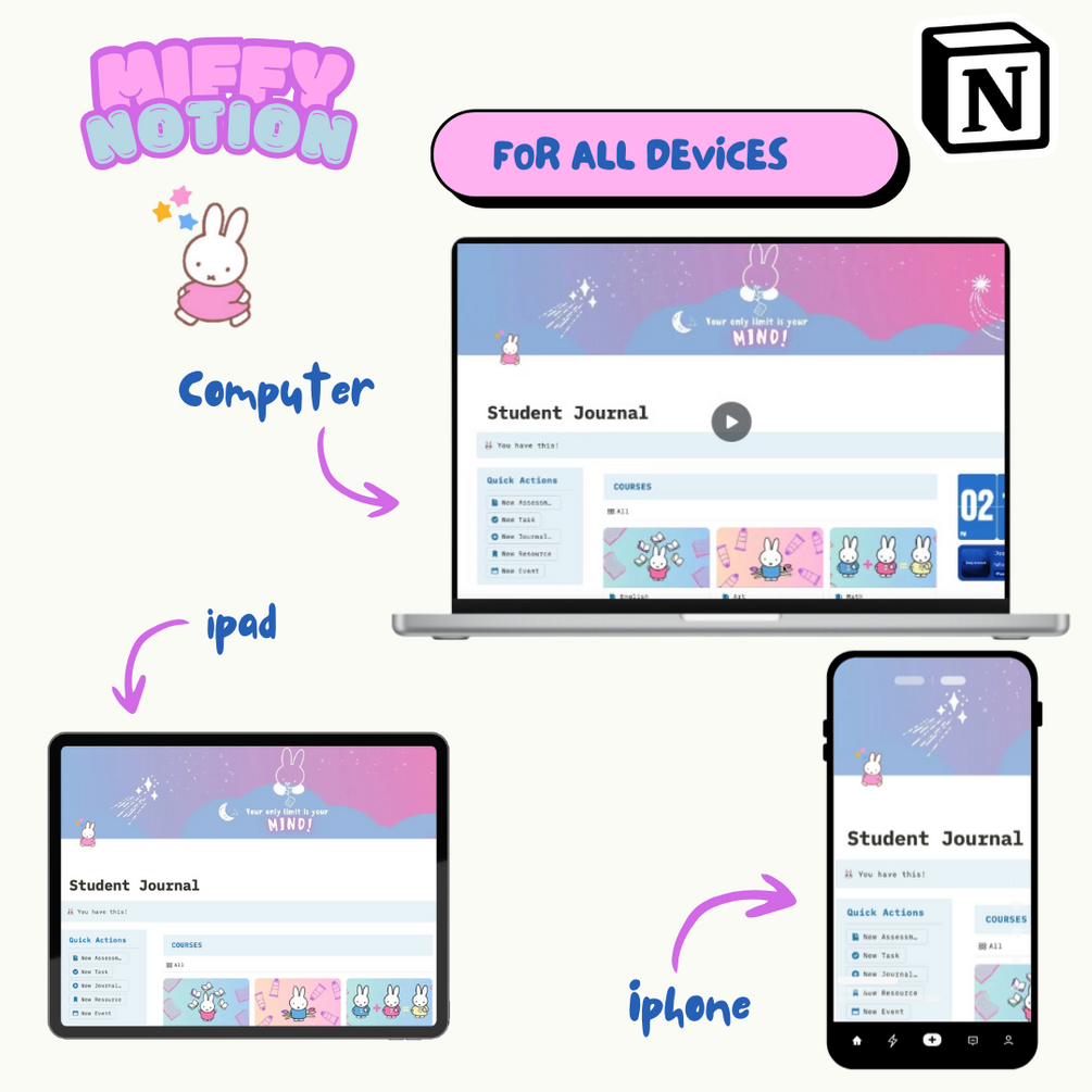 Miffy Notion template