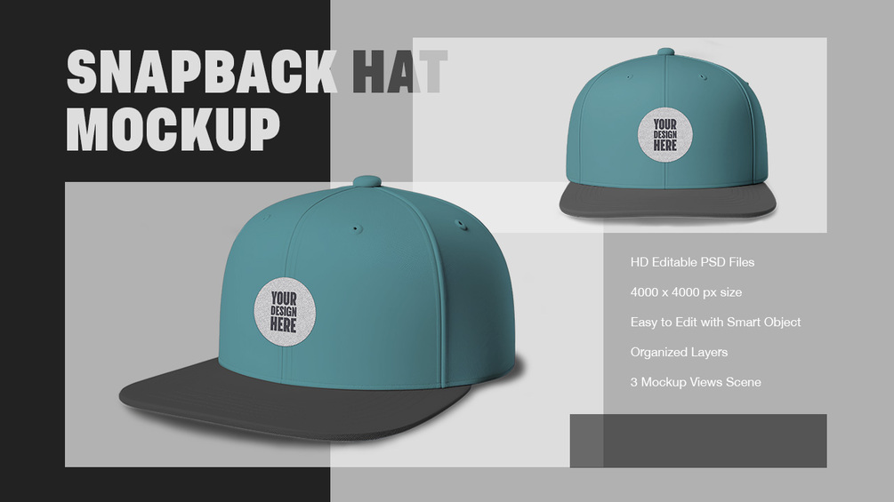 Snapback Hat Mockup