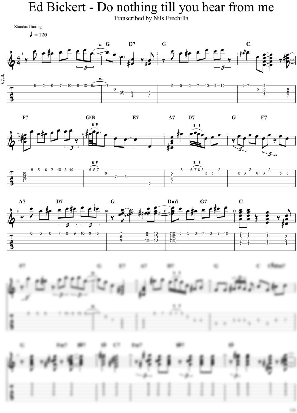 Ed Bickert - Do Nothing Till you Hear From Me