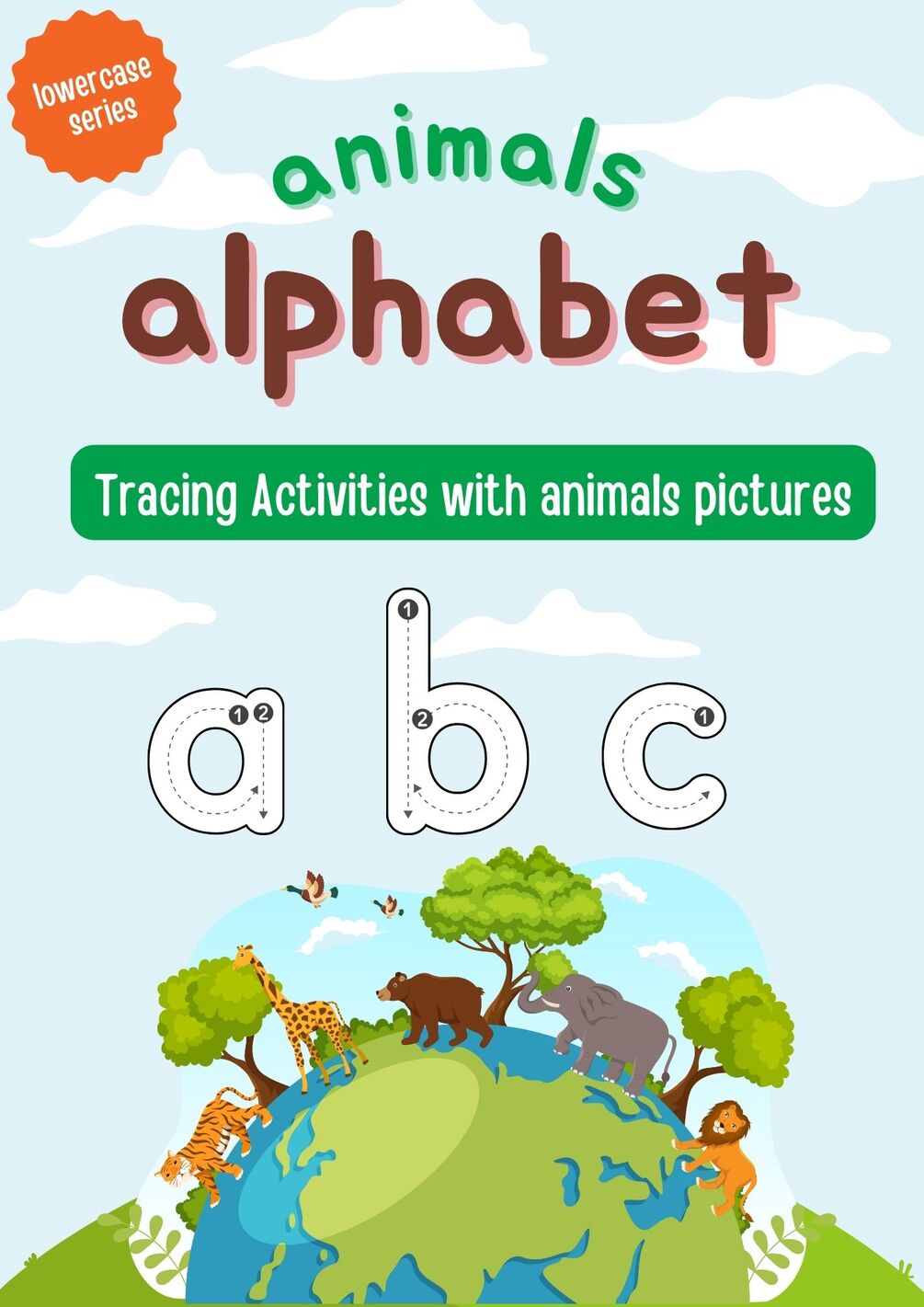 Animal Alphabet Tracing activity book