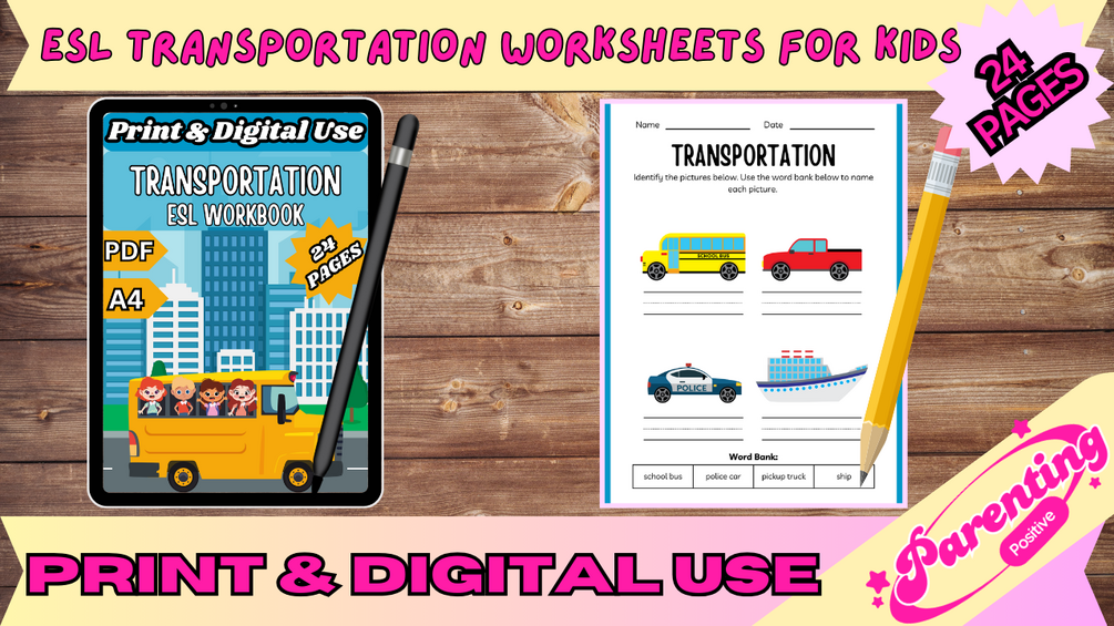 Fun & Engaging ESL Transportation Worksheets for Kids – Perfect for ...