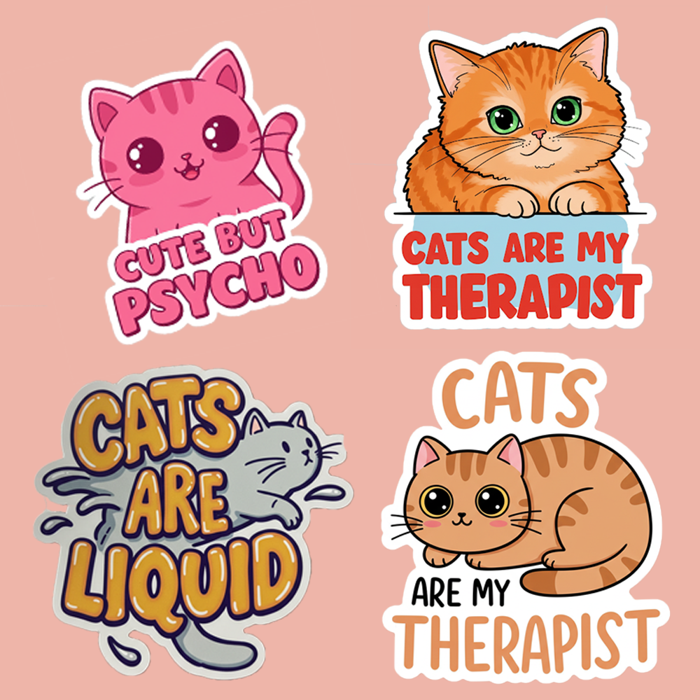 Sassy Cat Quotes – Digital Sticker Pack for Cat Lovers