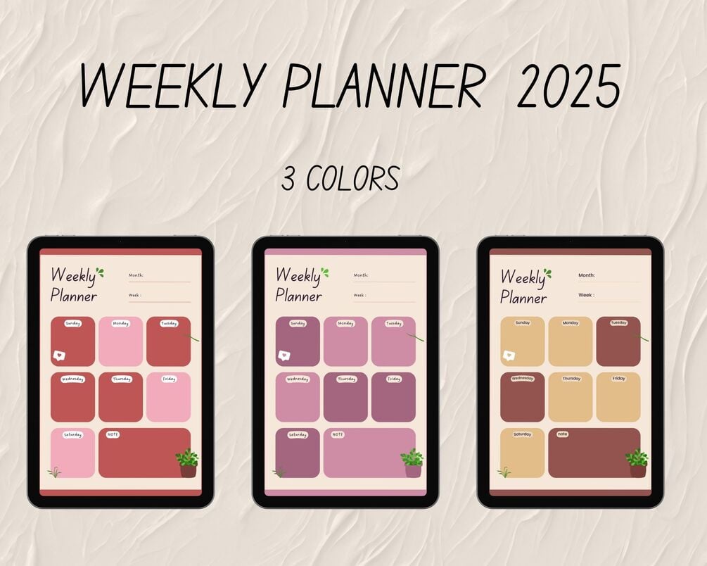 Timeless Weekly Planner: Printable Organizer for Work/Home, Minimalist ...