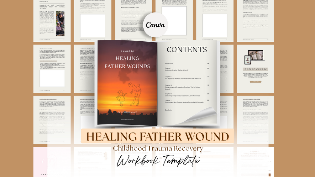 Healing Father Wound Workbook, Reparenting Inner Child, Childhood ...