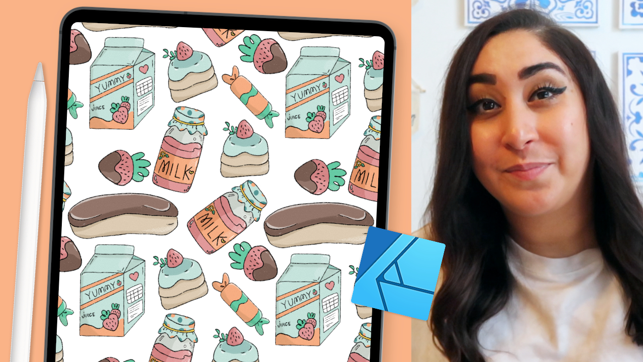 Learn to Design a Half Drop and Rectangle Full Drop Repeat in Affinity ...