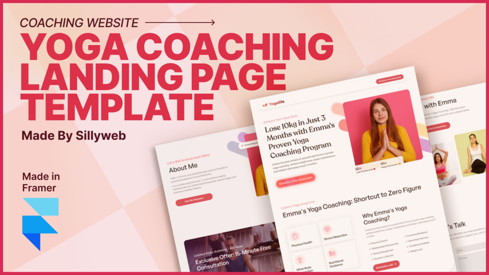 Yoga life landing page Template