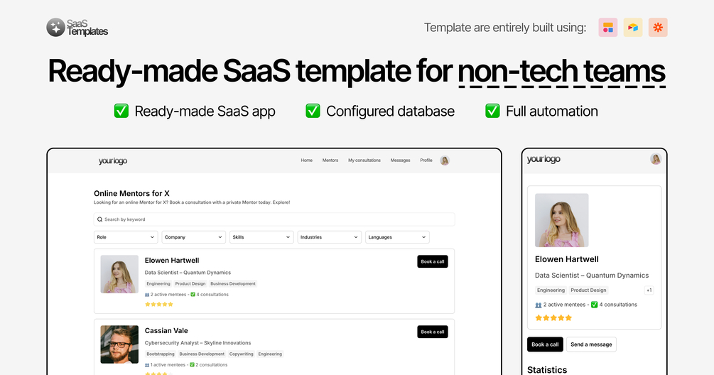 Ready-made SaaS MVP template
