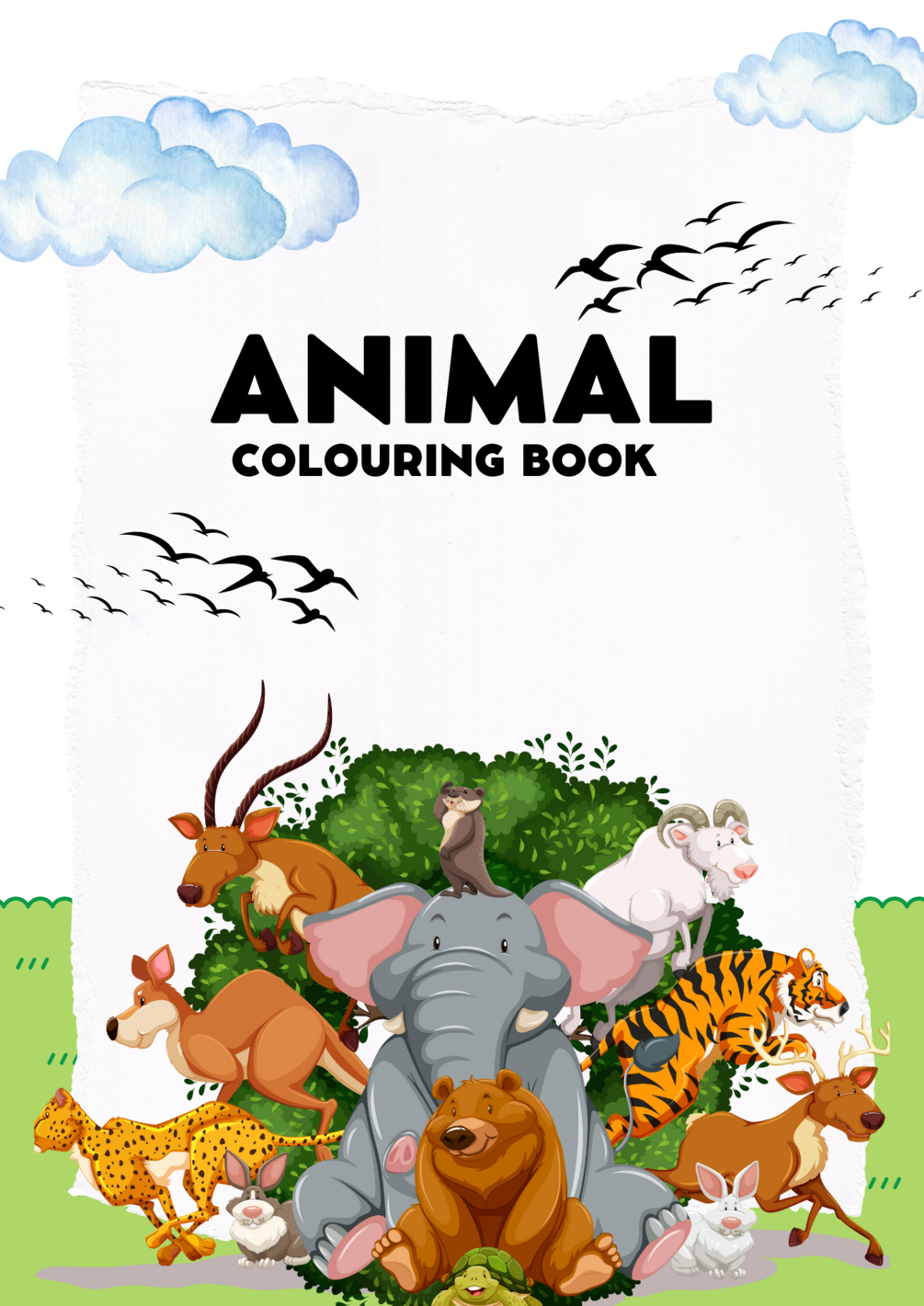 Zoo Colouring Book - Preschool Kid - 27 Pages of Animal and Alphabet