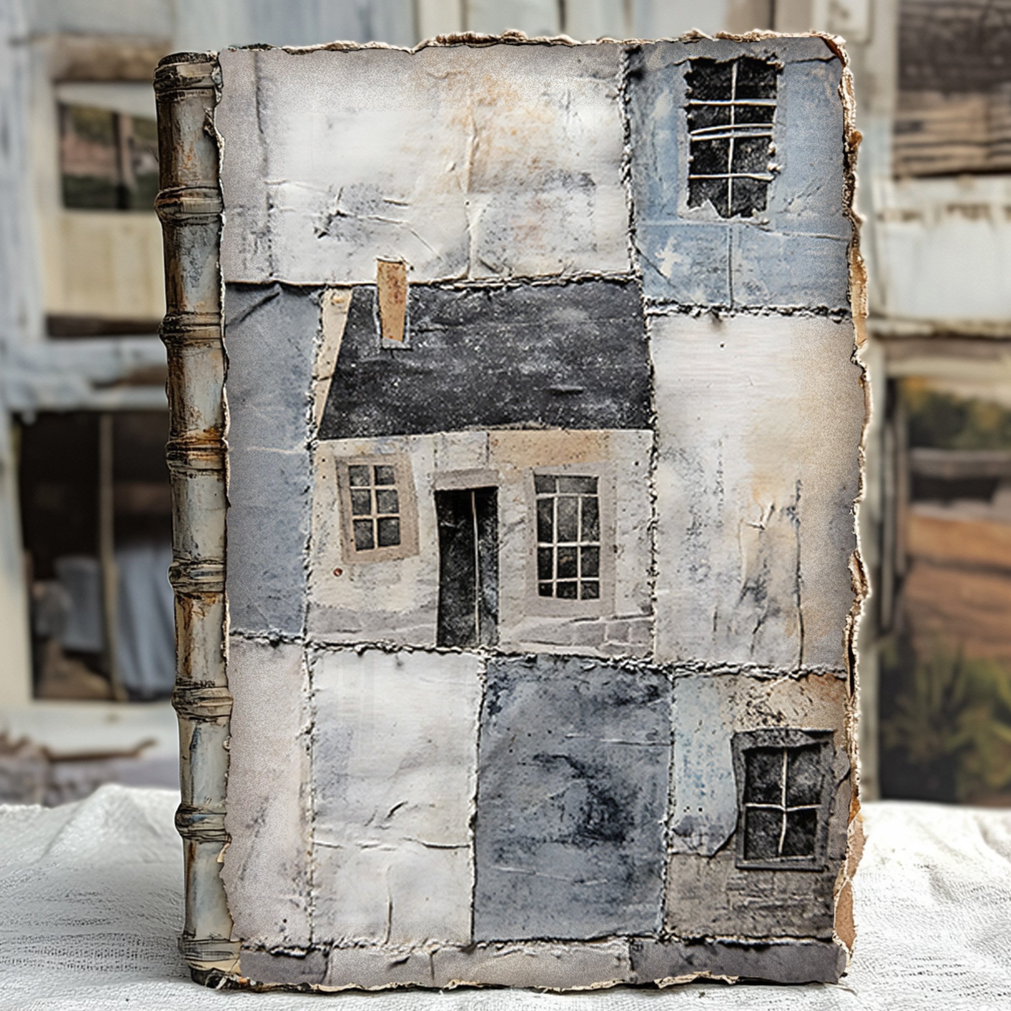 20 pc Patch Paper House Muted Color Collage Printable Junk Journal Half ...