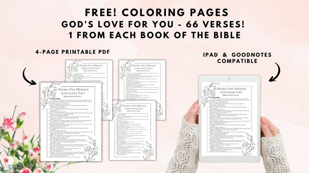 Free! Bible Verses Coloring Page | God's Love For You