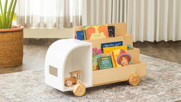 Bus Book Shelf | Book Shelf For Kids Room