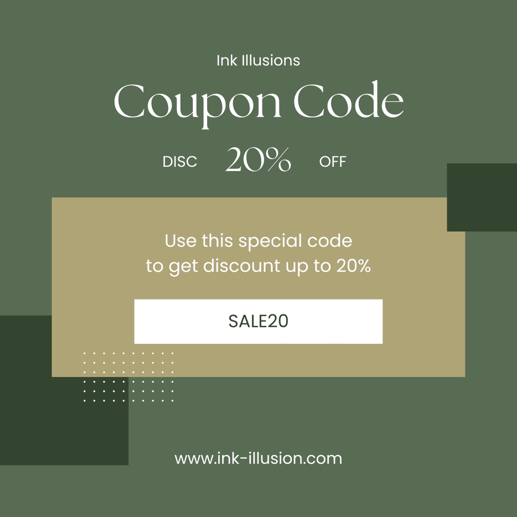 Ink Illusions Promo Code, Coupons & Discount Codes for December 2024